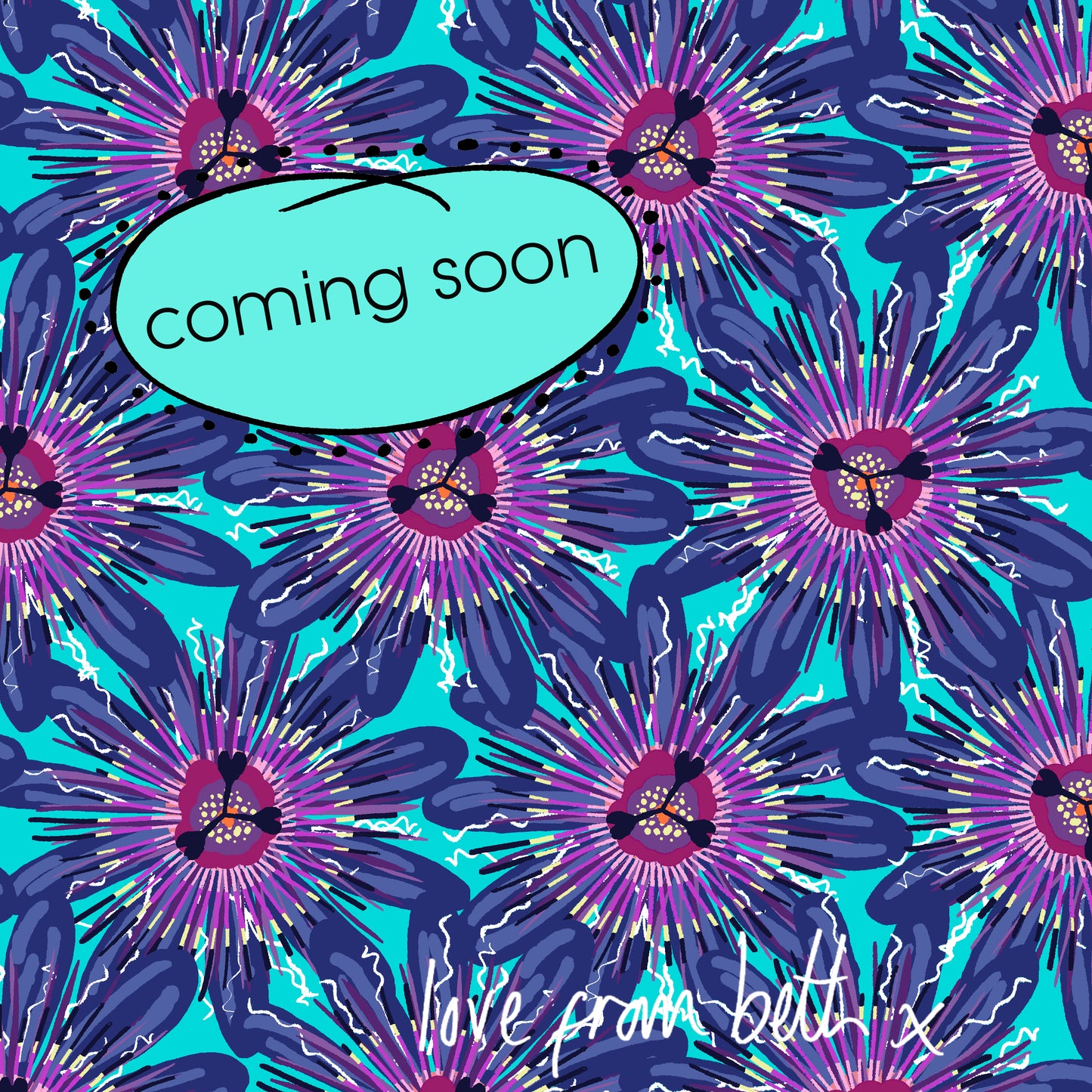 Quilting Cotton - Passion - Blue – Love From Beth