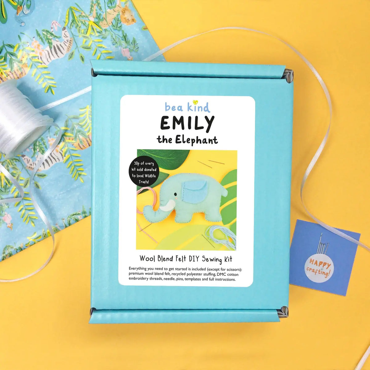 Emily the Elephant Felt DIY Sewing Kit – Love From Beth