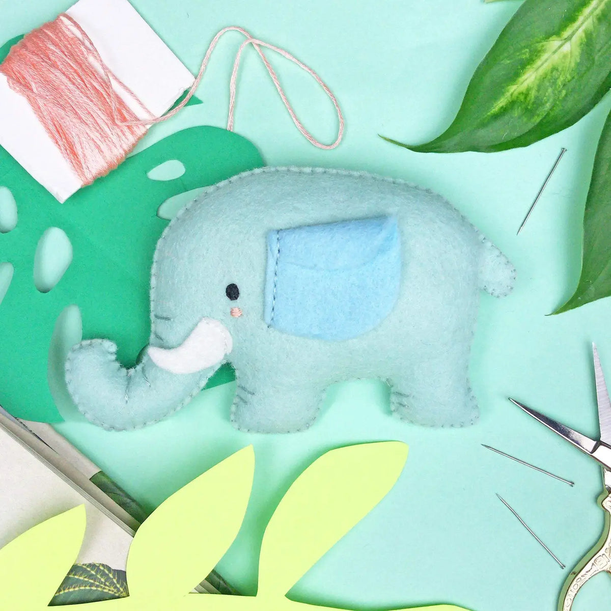 Emily the Elephant Felt DIY Sewing Kit – Love From Beth