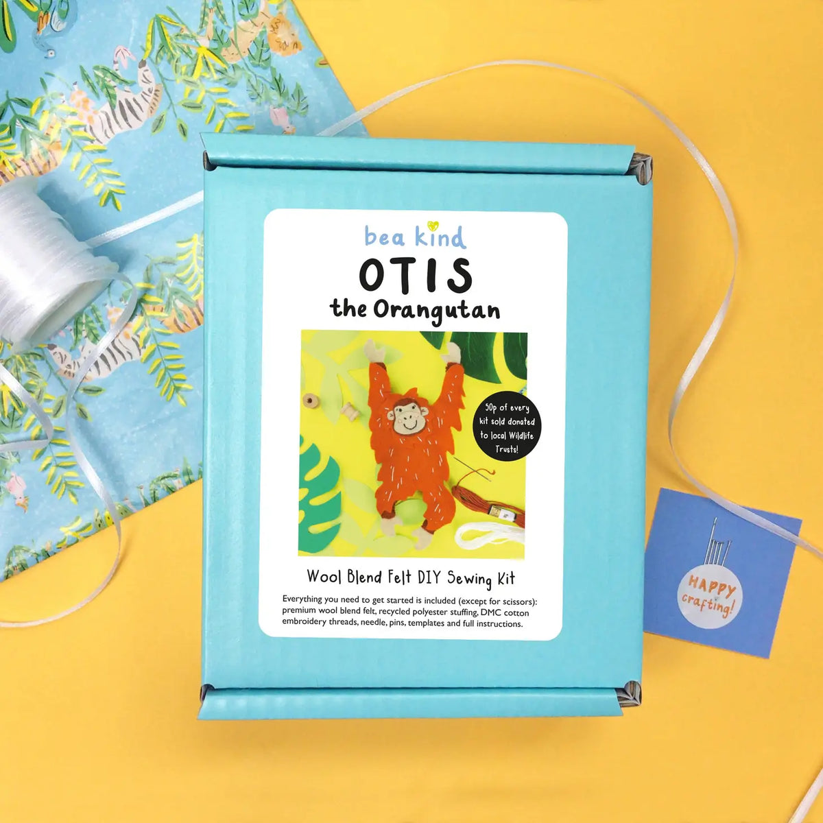 Otis the Orangutan Felt DIY Sewing Kit – Love From Beth