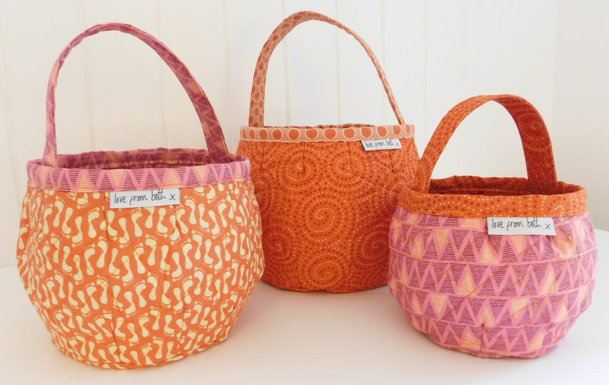 Pumpkin Bags Sewing Pattern – Love From Beth